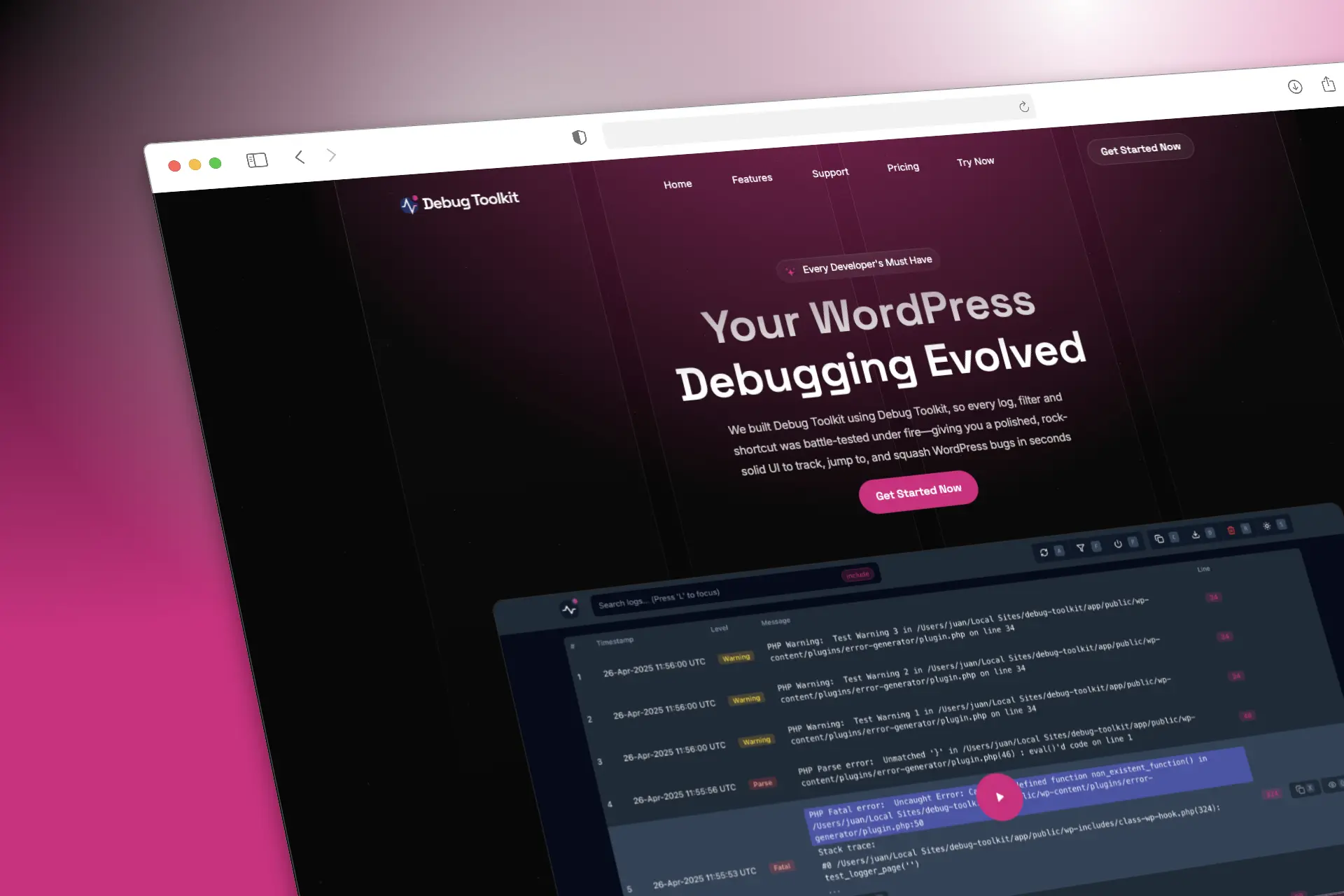 WP Debug Toolkit – Just My Tools